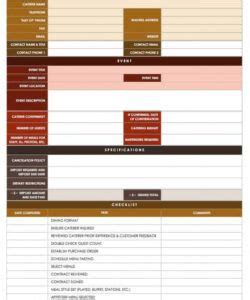 Event Planning Request Form Template