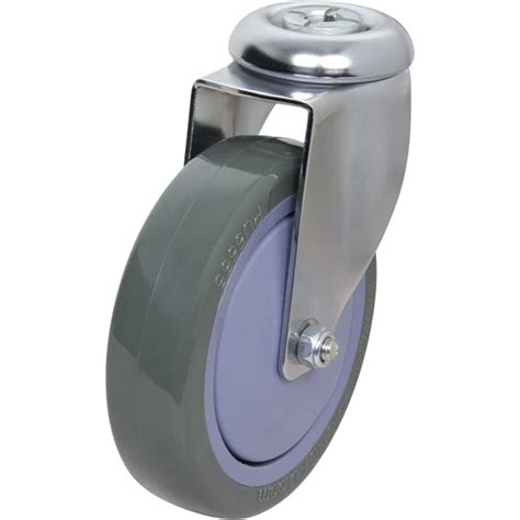 125mm Poly Nylon Swivel Chrome Durolite Castor S5581BR Richmond