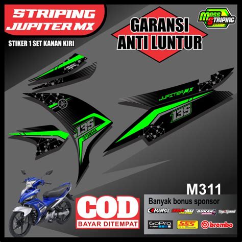 Jual Striping Jupiter Mx 135 Striping Mx New Stiker Sticker Motor