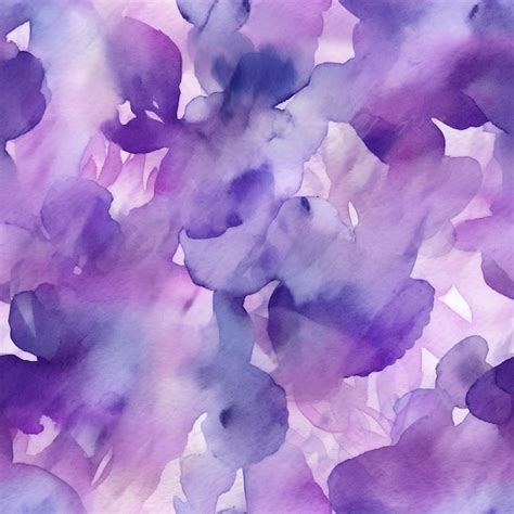 Premium Ai Image A Watercolor Painting Of Purple Flowers