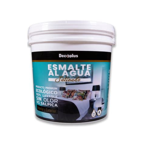 ESMALTE AL AGUA SATINADO Pinturas Deco Plus