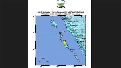 Gempa Bumi 7 3 SR Guncang Mentawai Sumbar Picu Tsunami Kecil Di Nias