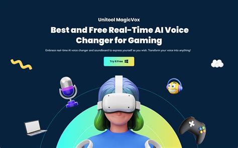Unictool Magicvox Free Ai Voice Changer For Pc