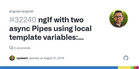 n with two async pipes using local template variables parser error missing expected