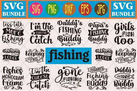 Fishing SVG Design Bundle Bundle Creative Fabrica