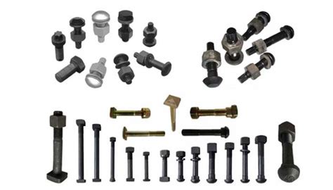 Carbon Steel Oval Neck Track Railway Bolts And Nuts M20 X 150 12 9 Grade