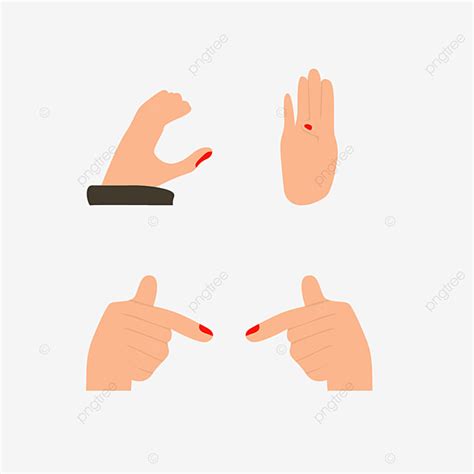 Hand Gestures Clipart Transparent PNG Hd Hand Gestures Flat Design