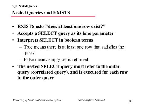 ppt sql nested queries powerpoint presentation free download id 455816