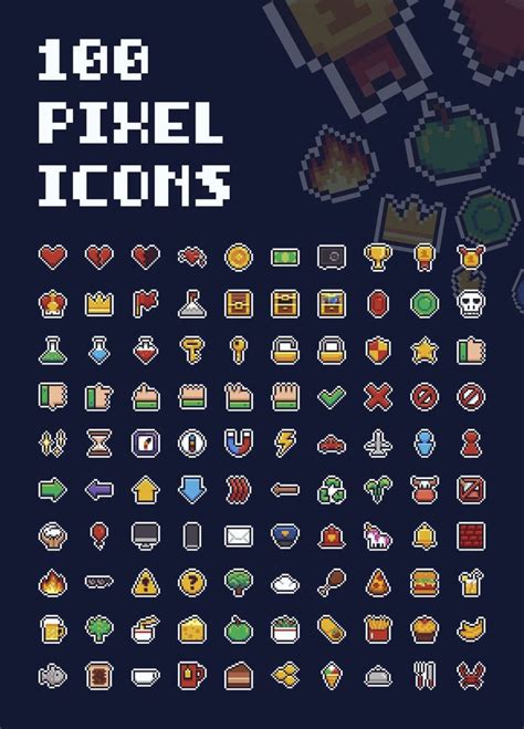 Bit Video Game Icons