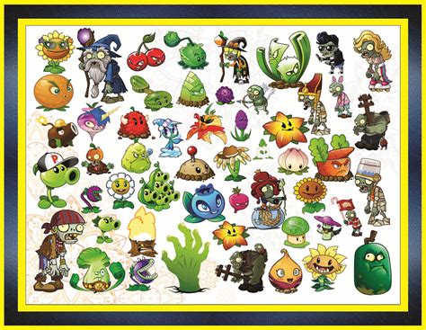 133 Plants Vs Zombies Clipart PNG Bundle Plants Vs Zombies Characters