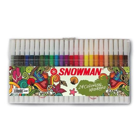 Jual Spidol Snowman 24 Warna Spidol Warna Snowman Shopee Indonesia