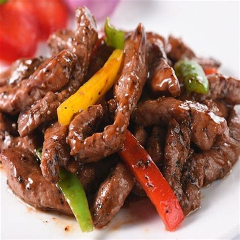 如意三宝黑椒牛柳酒店饭店餐饮披萨商用冻半成品菜调理腌制牛肉条 虎窝淘