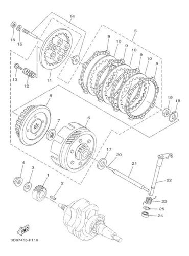 Plato Embrague Yamaha Ybr Xtz Chino Original En Fas Motos