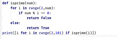 python学习（18）之列表生成式、找出1～100之间的所有质数 函数 列表生成式 、 python列出1～100所有素数 草莓啾啾啾的博客 csdn博客