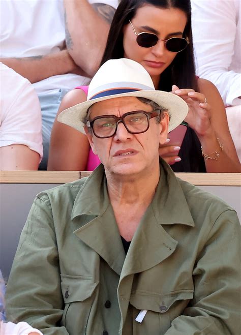 Photo Marc Lavoine Et Son Fils Roman Dans Les Tribunes Des