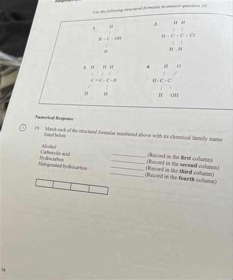 Solved Match Each Name With The Chemical Structure Given Chegg