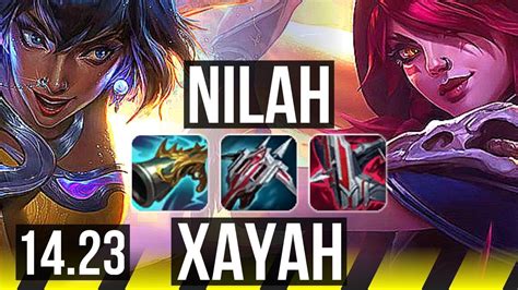 NILAH Leona Vs XAYAH Alistar ADC 1300 Games KR Master 14