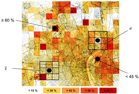 Visualization Of Simple Spatial Linking Of Raster Data Single Points