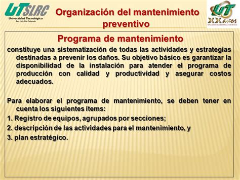 Ejemplo De Un Programa De Mantenimiento Preventivo Nuevo Ejemplo