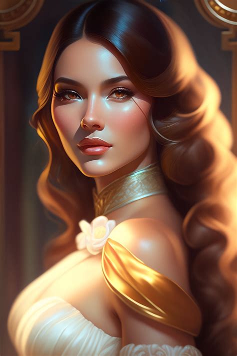 Lexica Portrait Of Disney Belle Intricate Elegant Highly Detailed