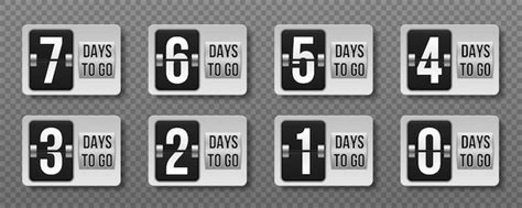 Premium Vector Number Days Left Countdown