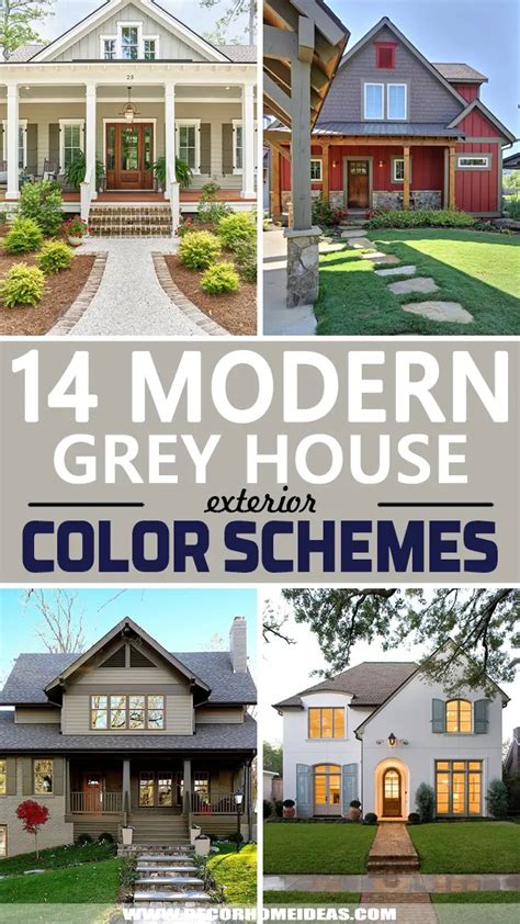 Modern Grey House Exterior Color Schemes
