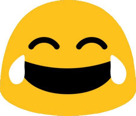 Emoji Cries Tears Of Joy Sticker Long Livethe Blob Lol Laughing