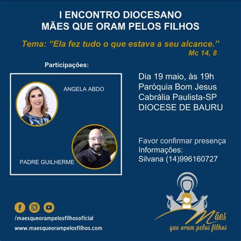 M Es Que Oram Pelos Filhos Par Quia Nossa Senhora Das Gra As