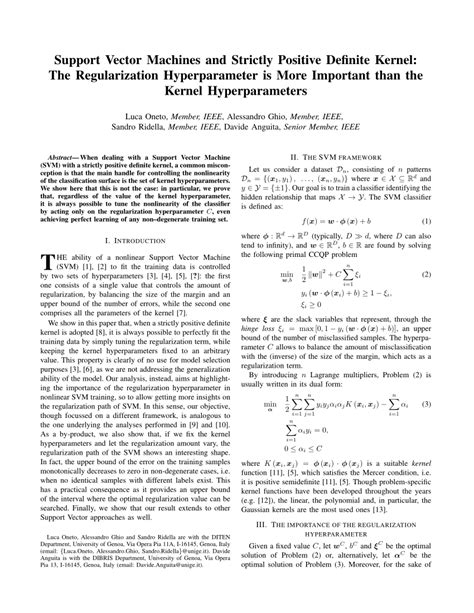 pdf support vector machines and strictly positive definite kernel the regularization