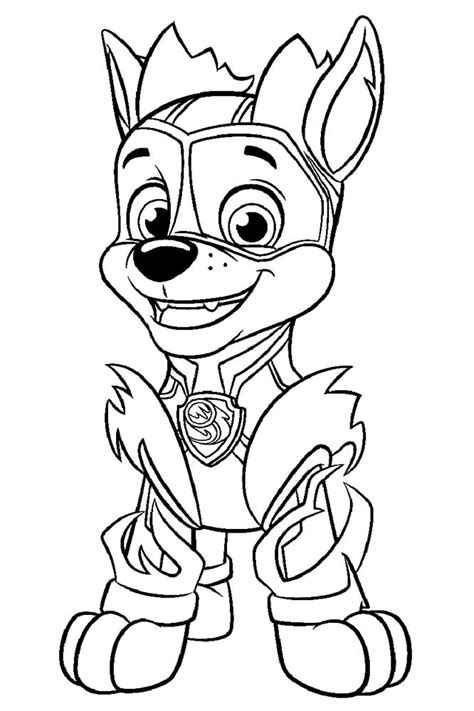 Dibujos De Paw Patrol Mighty Pups Para Colorear 24 Divertirse Con Los