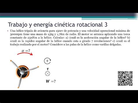 TRABAJO Y ENERGÍA CINÉTICA ROTACIONAL ejercicios resueltos N3 rapidez
