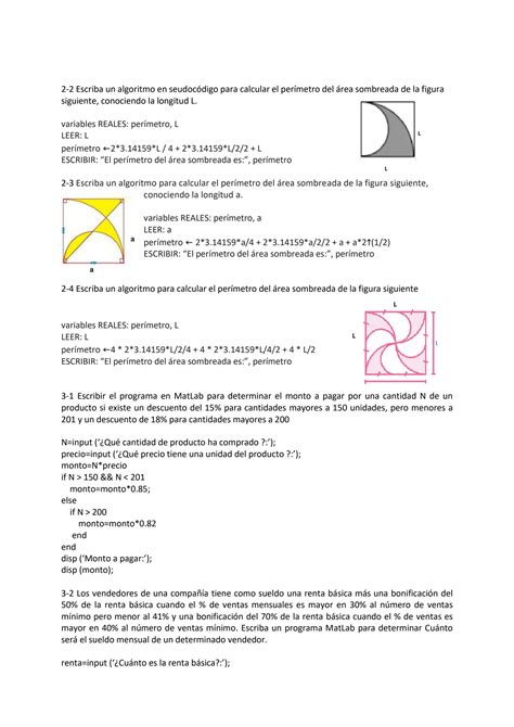 SOLUTION EJERCICIOS DE EXAMEN DE MATLAB SEUDOCDIGO SI SINO ELSE