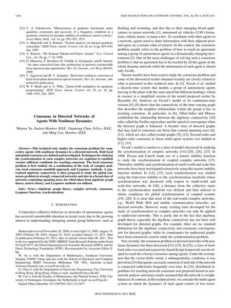 pdf consensus in directed networks of agents with nonlinear dynamics