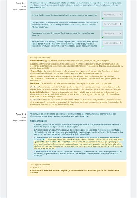 Exercício Avaliativo Gestão da Inf e Doc Módulo 2 Características