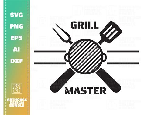 Barbeque Grillmaster SVG BBQ Clipart Svg BBQ Logo Svg Barbecue Svg