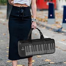 Amazon FingerBallet 61 Key Folding Piano Keyboard Semi Weighted