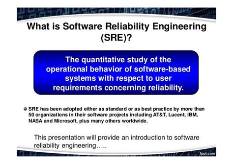 software reliability engineering