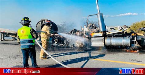 Hoy Tamaulipas Accidente En Tamaulipas Trailero Se Salva De Morir