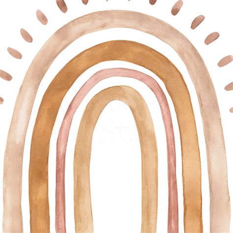 Boho Rainbow Template