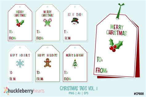 Christmas Gift Tags Printable Holiday Tags