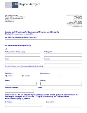 Ausf Llbar Online Stuttgart Ihk Industrie Und Handelskammer Region