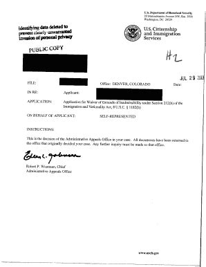 Fillable Online Uscis PUBLIC COPY Uscis Fax Email Print PdfFiller
