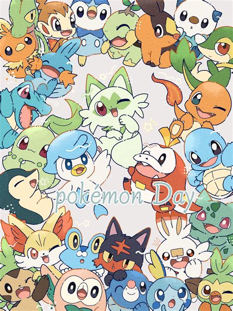 Rowlet Piplup Bulbasaur Scorbunny Oshawott And More Pokemon