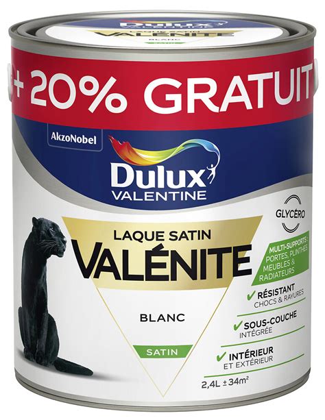Peinture laque Glycéro Satin Blanc 2L 20 gratuit Bricorama