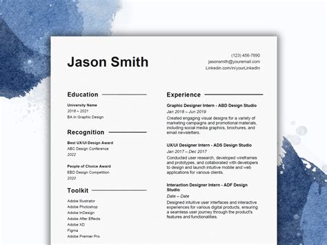 Simple UI UX Designer Resume Template Cover Letter And References For