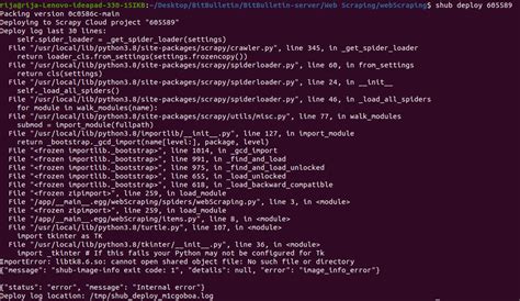 tkinter i get the error importerror libtk8 6 so cannot open shared object file no such