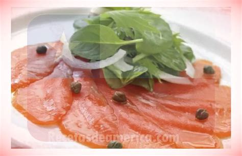 Receta De Carpacho O Carpaccio De Salm N Fresco O Ahumado Recetas F Ciles
