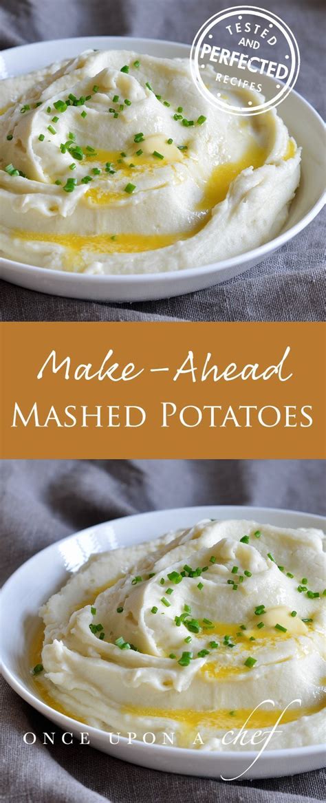 Creamy Make Ahead Mashed Potatoes Once Upon A Chef Recipe Make