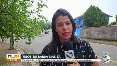 RJ1 TV Rio Sul Perseguição a carro termina baleado e preso em