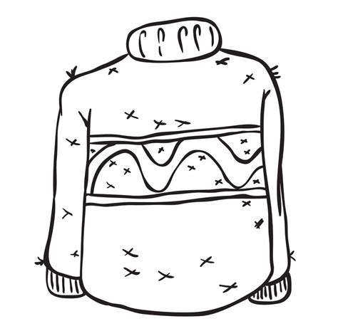 Coloriage Un Pull de Noël télécharger et imprimer gratuit sur